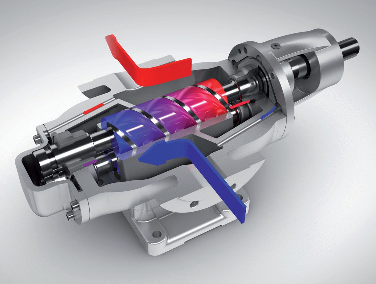Screw Pump Working Animation